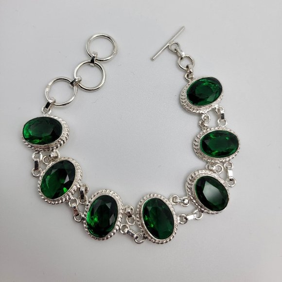 Jewelry | 925 Sterling Russian Tsavorite Bracelet | Poshmark